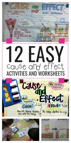 12 Easy Cause and Effect Activities and Worksheets - Teach Junkie
