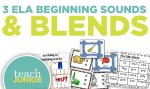 3 ELA Beginning Sounds and Blends Worksheets - Teach Junkie