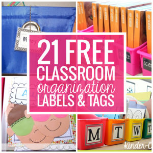 21 Free Classroom Organization Labels and Tags - Teach Junkie