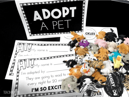 Cute Adopt-a-Pet Reading Kit to Encourage Your Students to Read at Home ...
