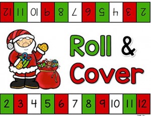 Christmas Roll and Cover Game {Free Printable} - Teach Junkie