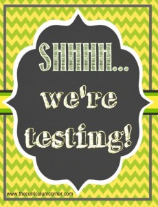 "Shhhh - We're Testing" Door Sign {Printable} - Teach Junkie