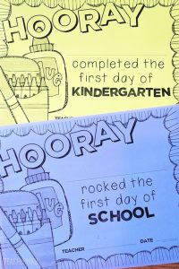 FREE Editable First Day of School Certificates - Teach Junkie