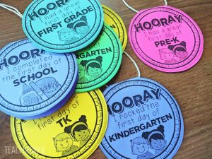 FREE First Day of School Necklaces (Editable) - Teach Junkie