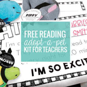 Cute Adopt-a-Pet Reading Kit to Encourage Your Students to Read at Home ...