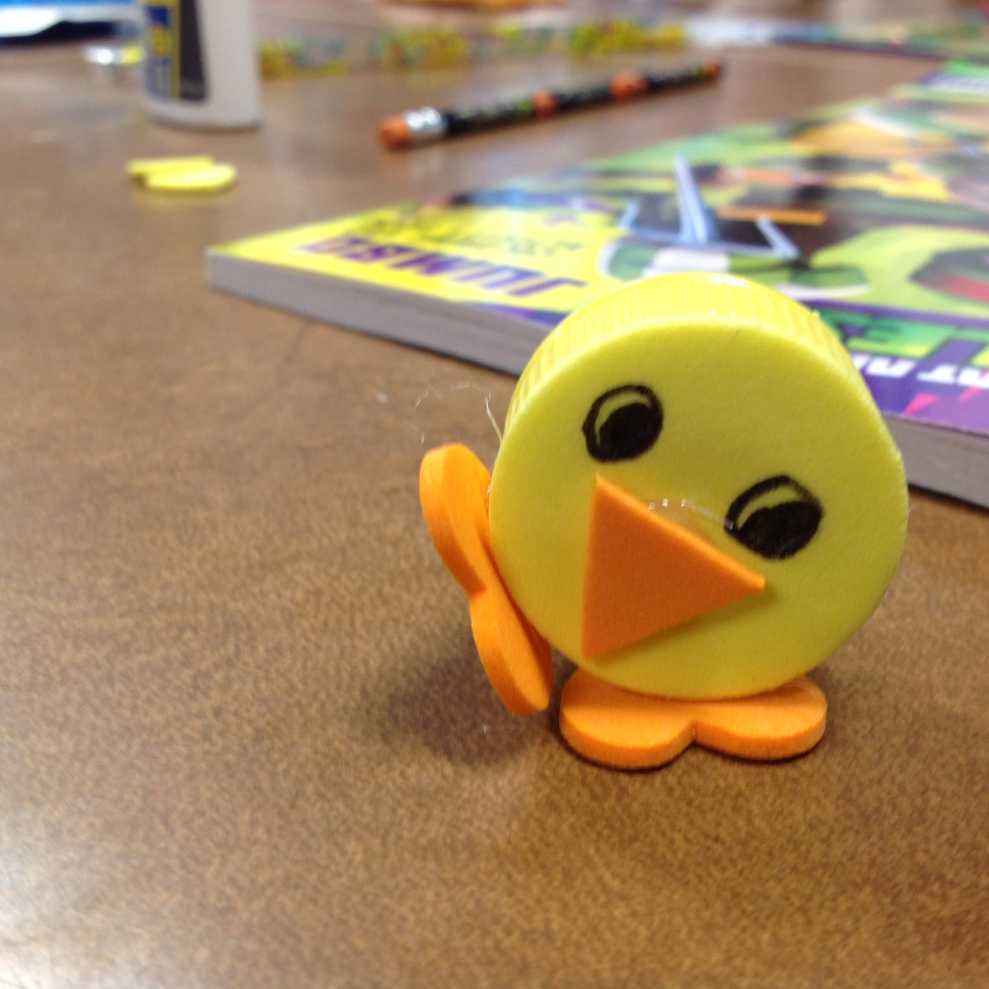 Recycled Bottle Cap Chick Craft - Teach Junkie