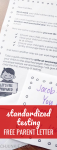 Standardized Testing Parent Letter (Freebie) - Teach Junkie