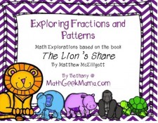 Patterns with Fractions: The Lion's Share Printables - Teach Junkie