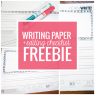 Writing Paper With Editing Checklist FREEBIE - Teach Junkie