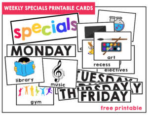 Keeping Track of Weekly Specials {Free Printable} - Teach Junkie